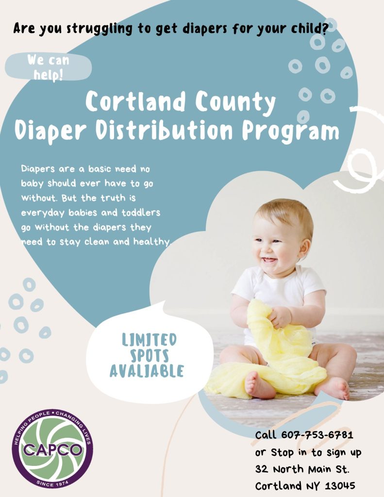 Announcing CAPCO’s Diaper Distribution Program!