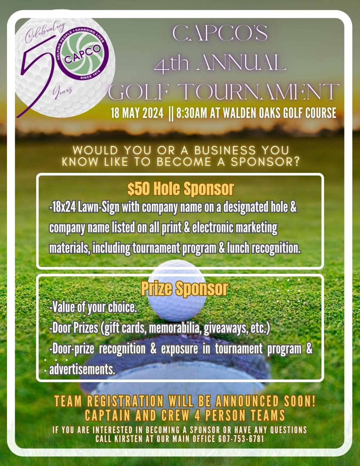 Save the Date! CAPCO’s 50th Anniversary Golf Tournament!