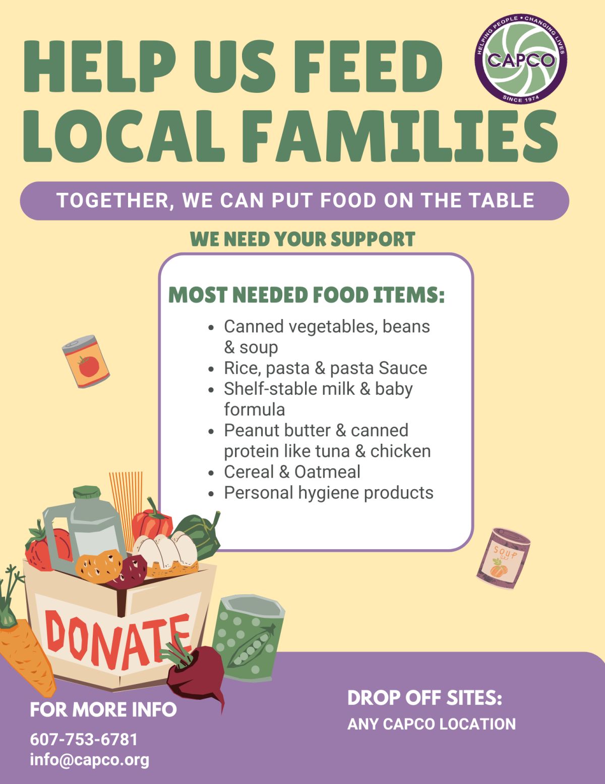 CAPCO Food Drive_2025 | Cortland County Community Action Program, Inc.